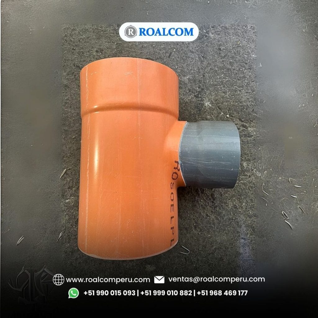 tee con reduccion pvc alcantarillado sp transformado - Roalcom