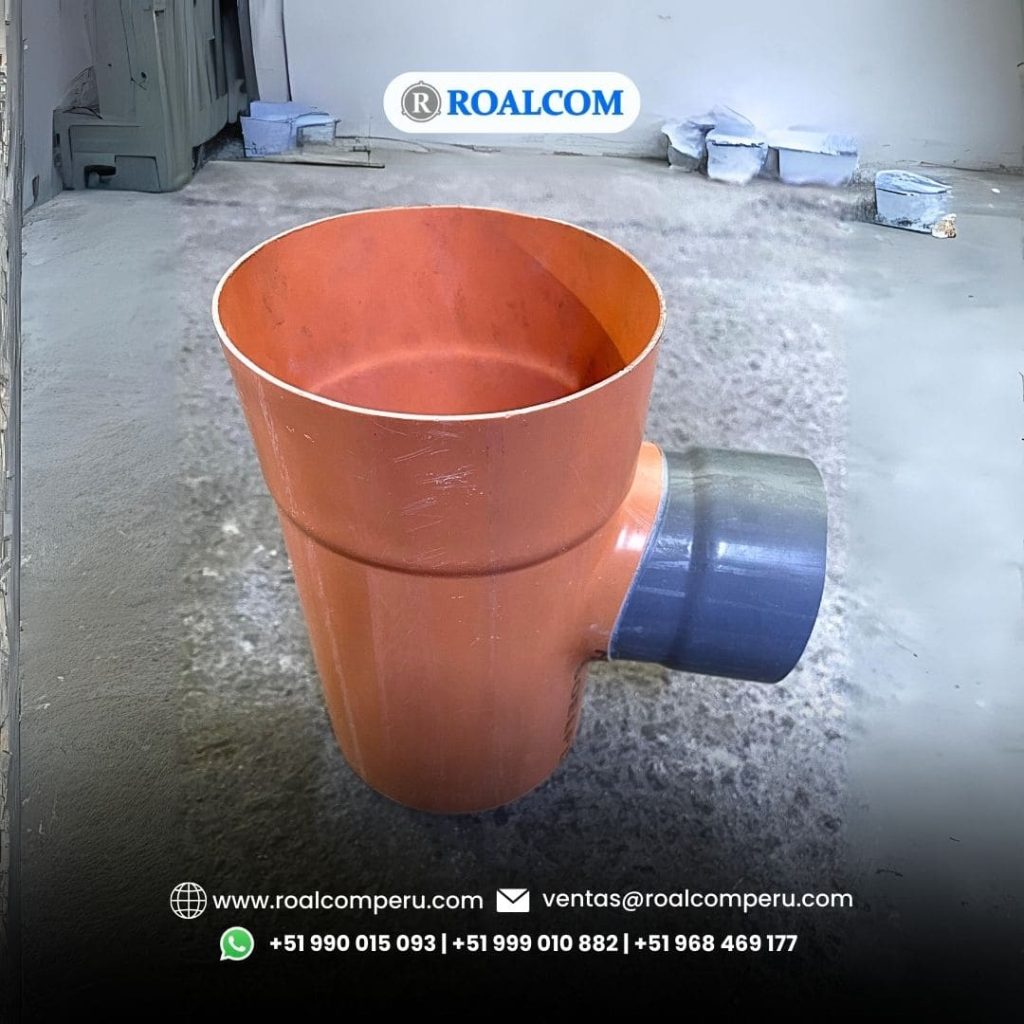 tee con reduccion pvc alcantarillado sp transformado - Roalcom