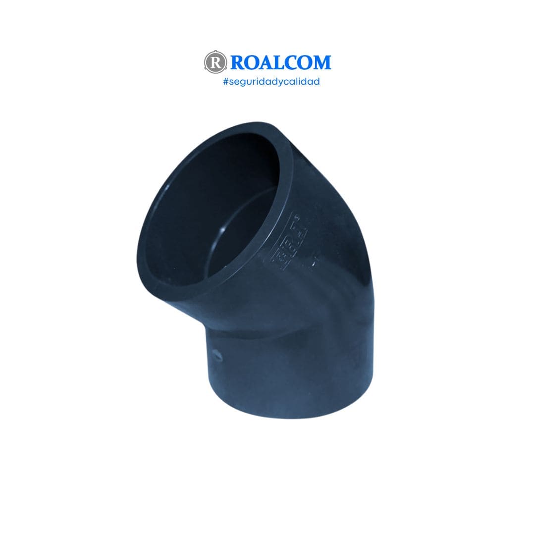 Codo 45° Inyectado SP PVC ERA - Roalcom